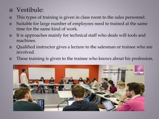 Training method for sales personnel | PPTX