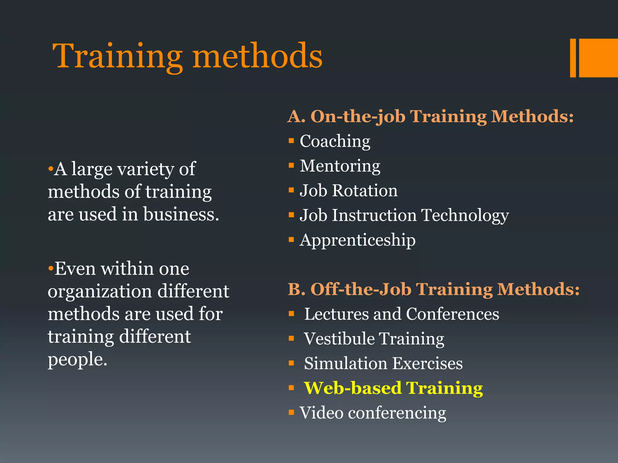 Training methods | PPTX