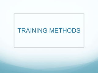 Training methods | PPTX