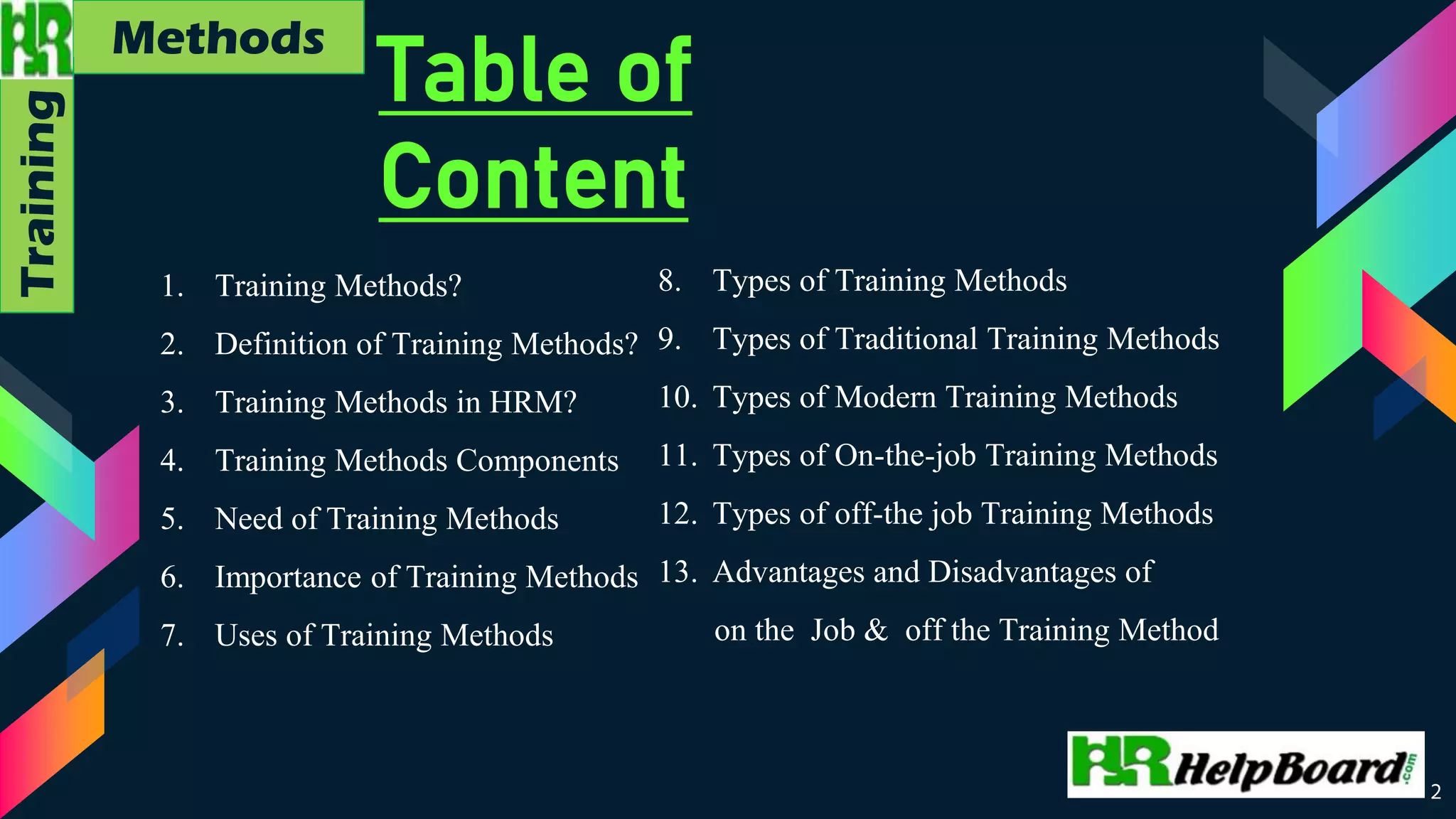Training Methods | PPTX