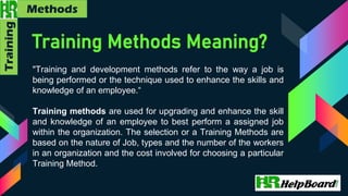 Training Methods | PPTX