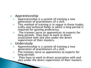 Training methods in human resource managment | PPTX