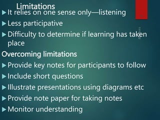 HOW TO USE THE TRAINING TECHNIQUES AVAILABLE IN A TRAINING PROGRAM ppt ...