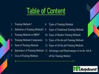 Training Methods | PPTX