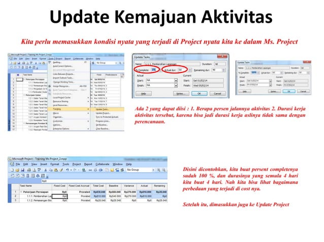 Training microsoft project | PPTX