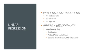 Training Models Chapter 4 Hands on Machine Learning Book | PPT