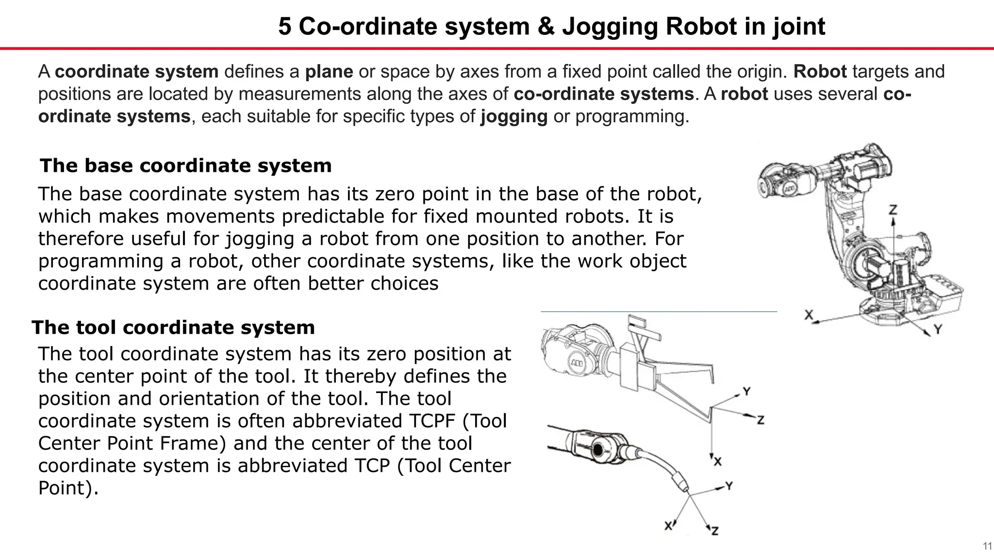 Training module - Industrial Robots. Different Robots used in ...