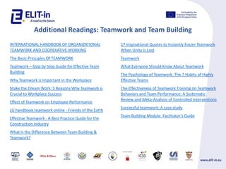 Training module - Teamwor for teambuilding of employees.pdf
