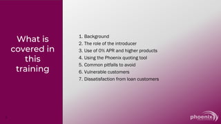 Consumer Finance overview from Phoenix Financial Consultants | PPTX