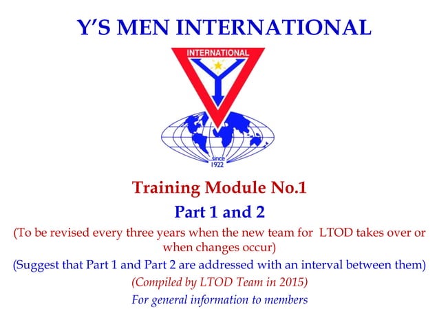 Training Module 1 (Part 1 & 2) | PPTX