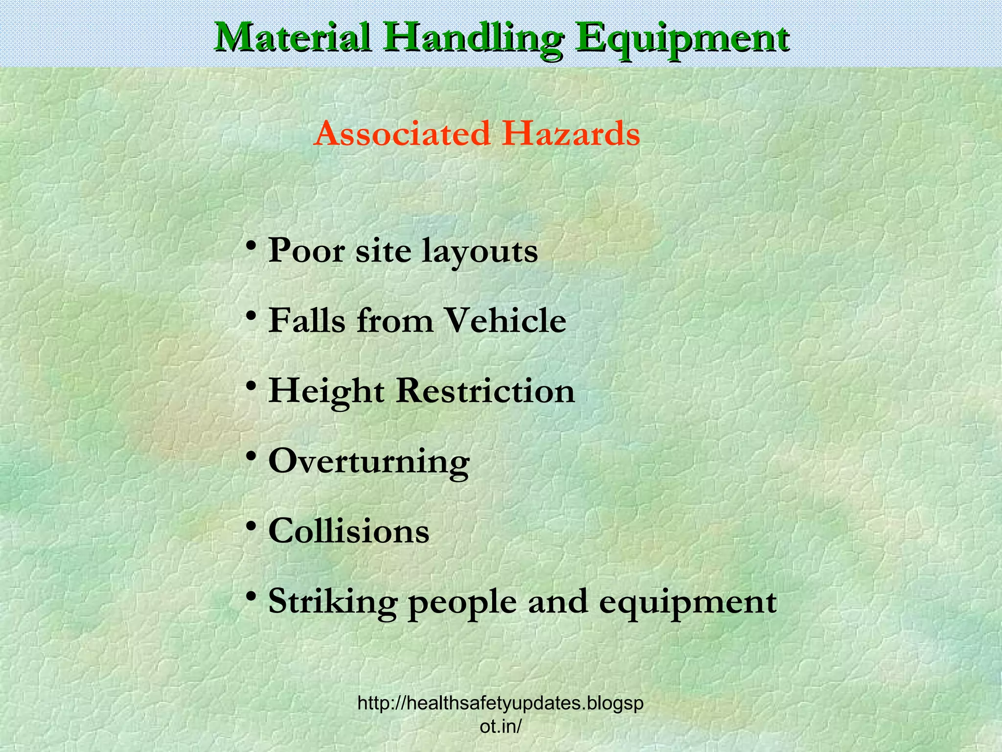 Safe Material Handling | PPT