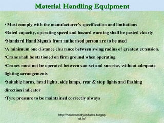 Safe Material Handling | PPT