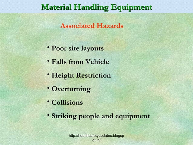 Safe Material Handling | PPT