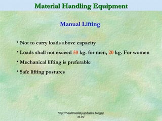 Safe Material Handling | PPT
