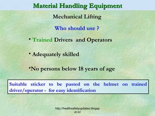Safe Material Handling | PPT