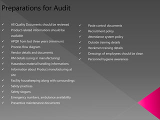 Training module on facing audits | PPTX
