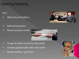 Training module on facing audits | PPTX