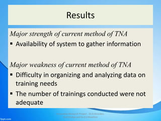 Training need assessment of sri lankan nurses: New innovative method | PPTX