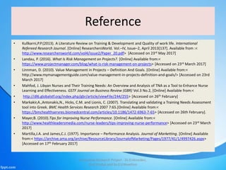 Training need assessment of sri lankan nurses: New innovative method | PPTX