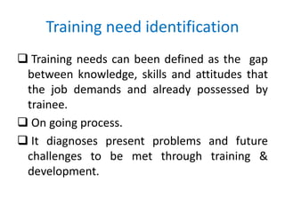 Training need identification | PPTX