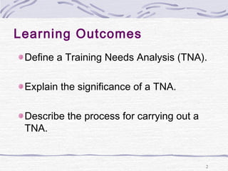 Training Needs Analysis | PPT