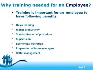 Training needs assessment | PPT