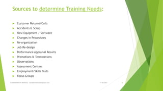 Training needs assessment | PPTX