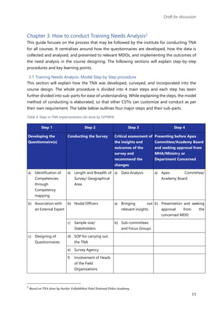 Training Needs AssessmentThe document outlines the 9 key steps to an ...
