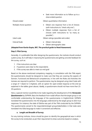 Training Needs AssessmentThe document outlines the 9 key steps to an ...