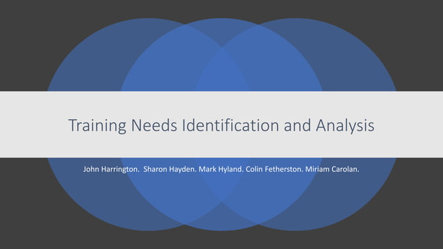 Training needs identification and analysis | PPTX | Resume Writing and Advice | Job Search