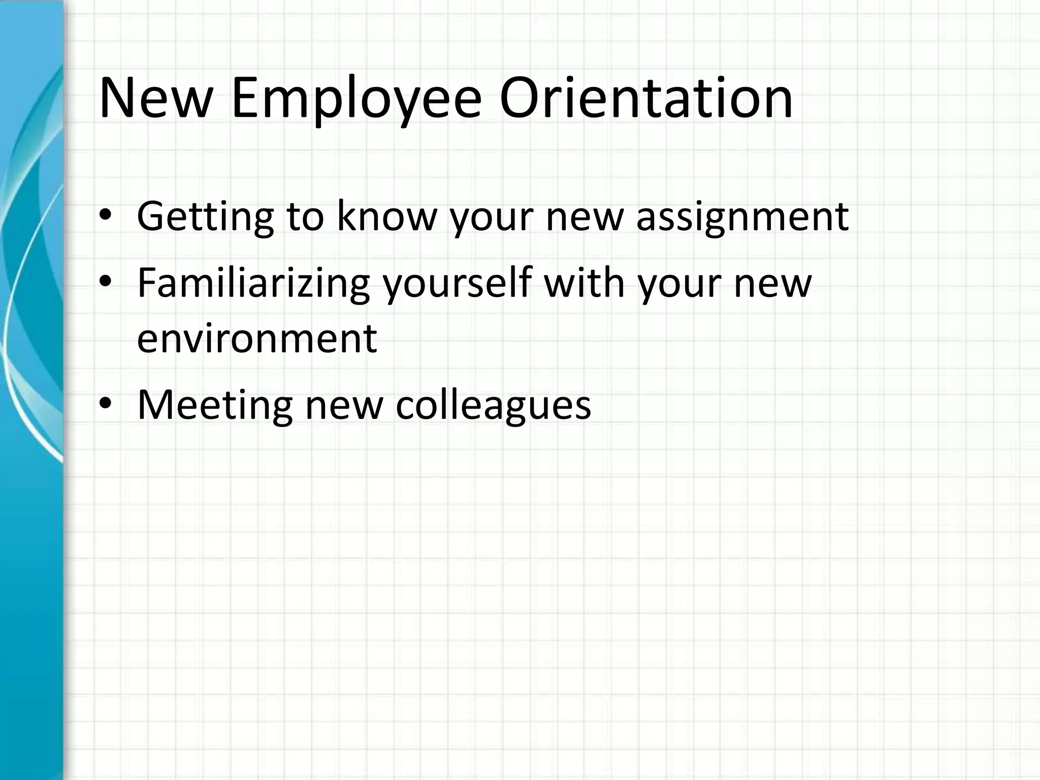 Training new employees | PPTX