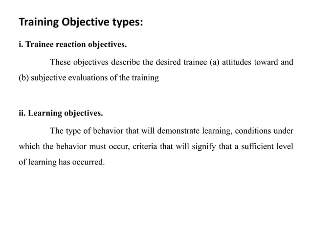 Training objective | PPTX