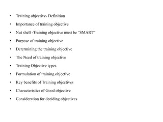 Training objective | PPTX
