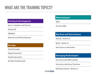 Training Offerings - CodeOps Technologies | PPT