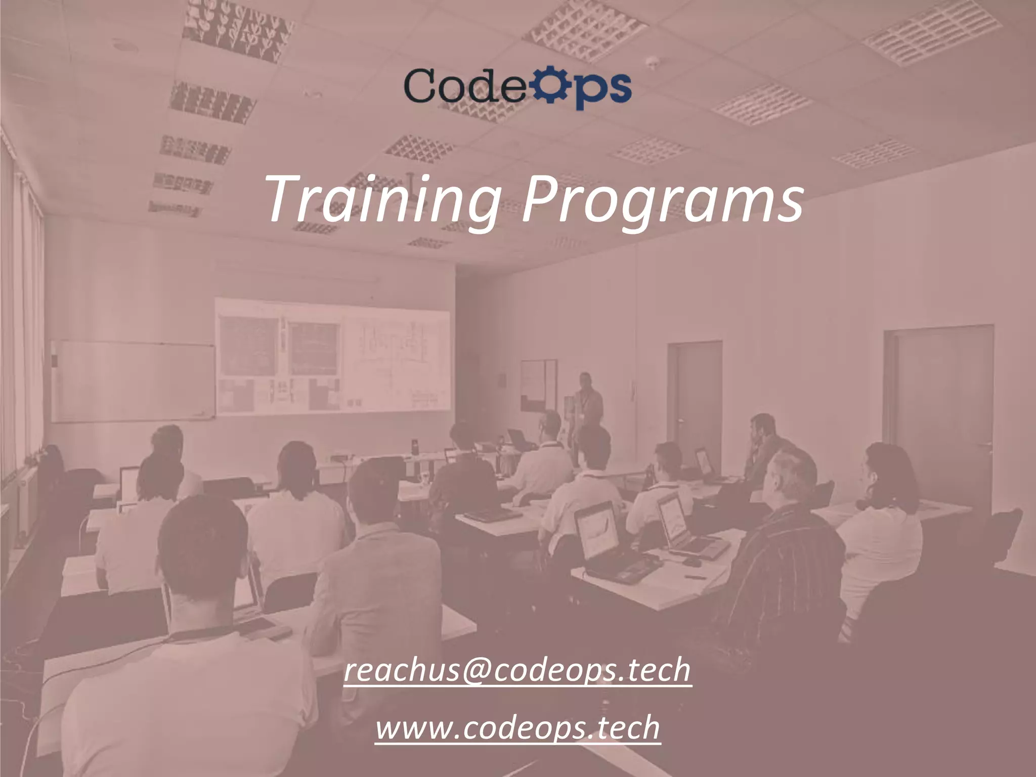 Training offerings - CodeOps Technologies | PPT