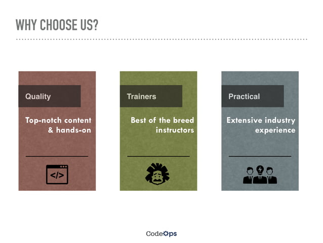 Training Offerings - CodeOps Technologies | PPT | Free Download