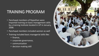 Training of gram panchayat | PPTX