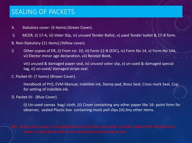 TRAINING OF POLLING PERSONNEL | PDF