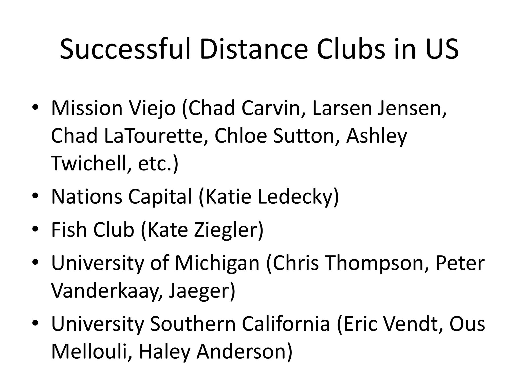 Training of top distance swimmers | PPTX