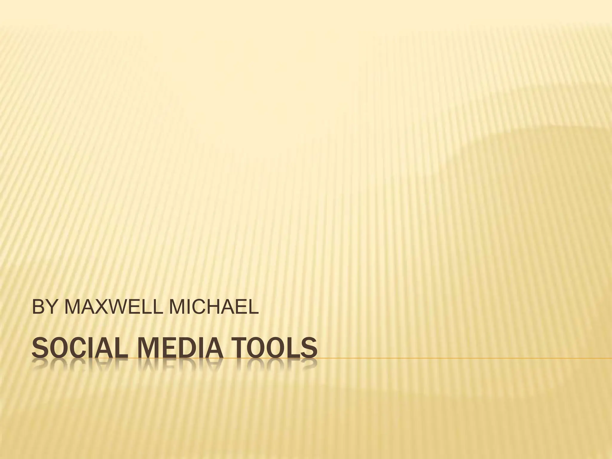 TRAINING ON ICT & SOCIAL MEDIA TOOLS.pptx | Free Download