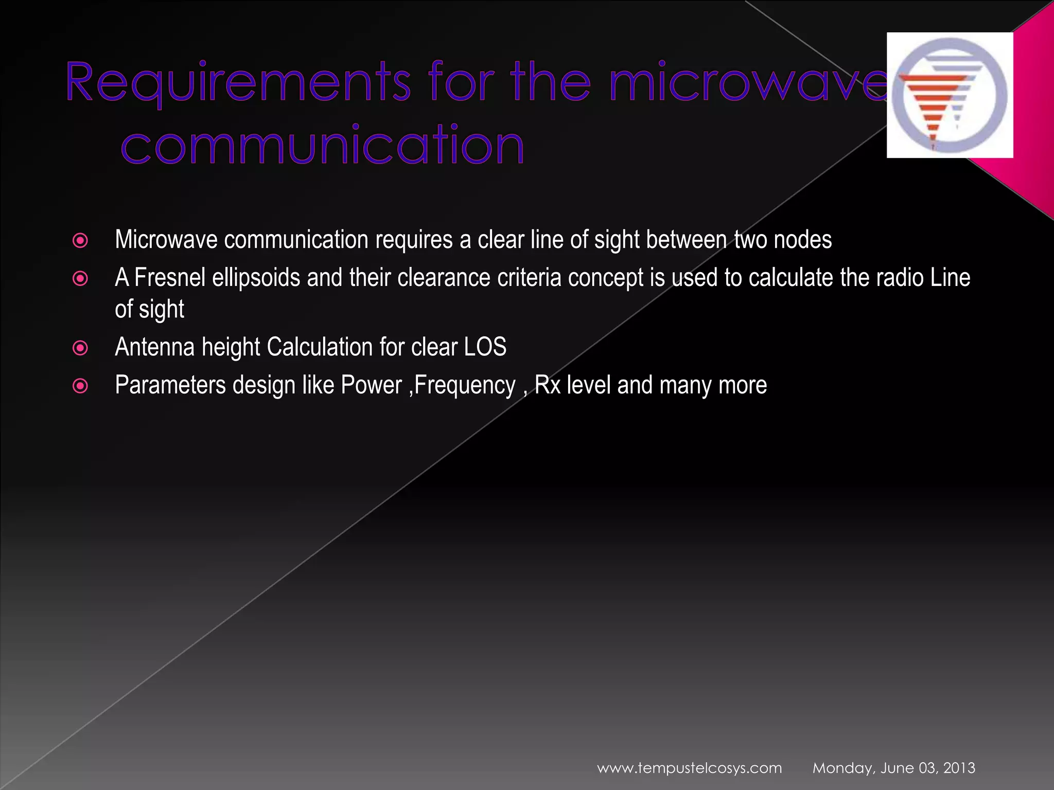 Training on microwave communication | PPTX
