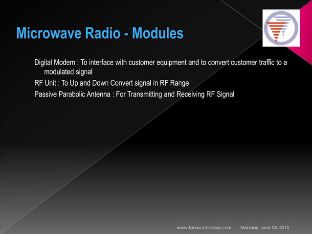 Training on microwave communication | PPTX