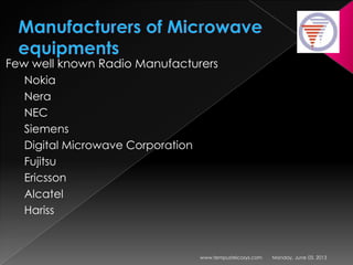 Training on microwave communication | PPTX