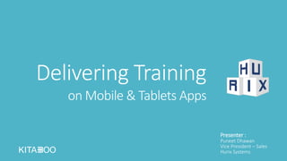 Training on mobile and tablet apps | PPTX