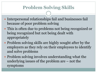 Training on Problem Solving Skills | PPTX