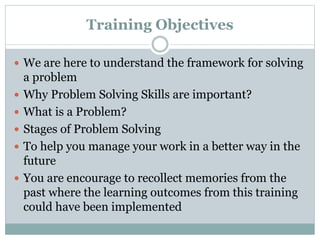 Problem Solving Skills Training