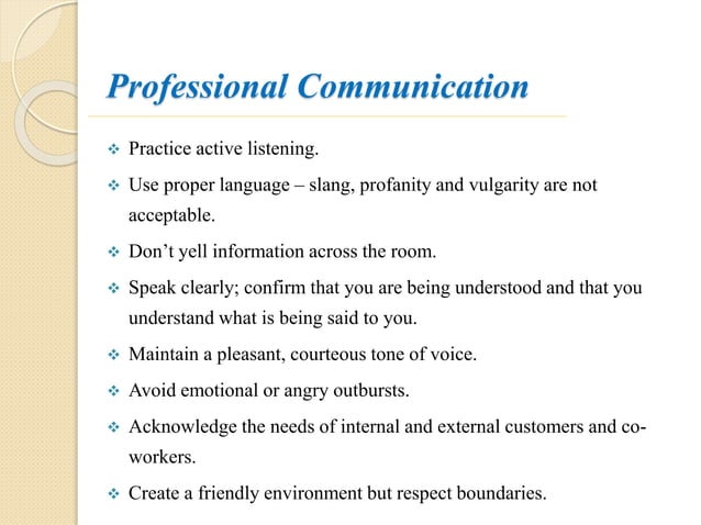 Training on professionalism in the workplace | PPTX