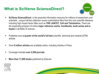 SciVerse ScienceDirect - Singapore Polytechnic | PPT