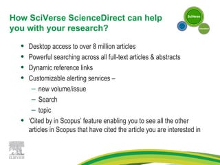 SciVerse ScienceDirect - Singapore Polytechnic | PPT