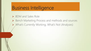 Training on us bdm and bench sales and us staffing business development ...